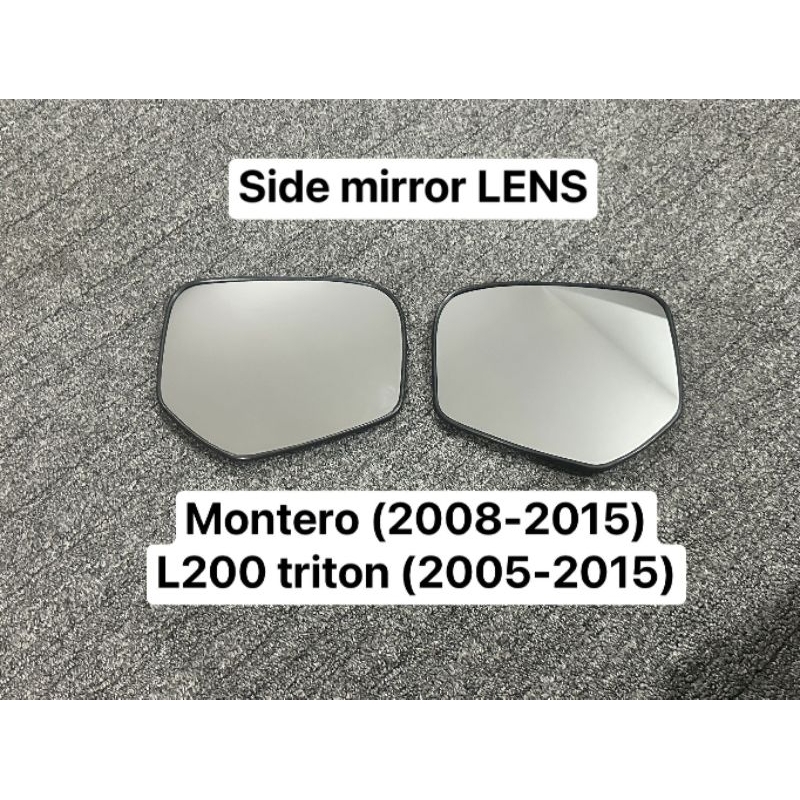 SIDE MIRROR LENS MONTERO (2008-2015)L200 TRITON (2005-2015) | Shopee ...