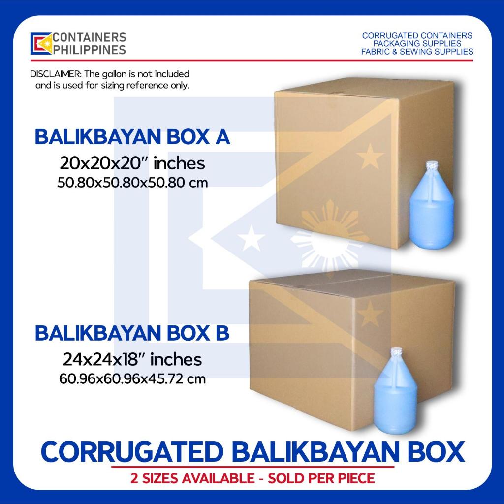 CONTAINERS.PH (Sold Per Piece) Corrugated Balikbayan Box RSC Box large ...