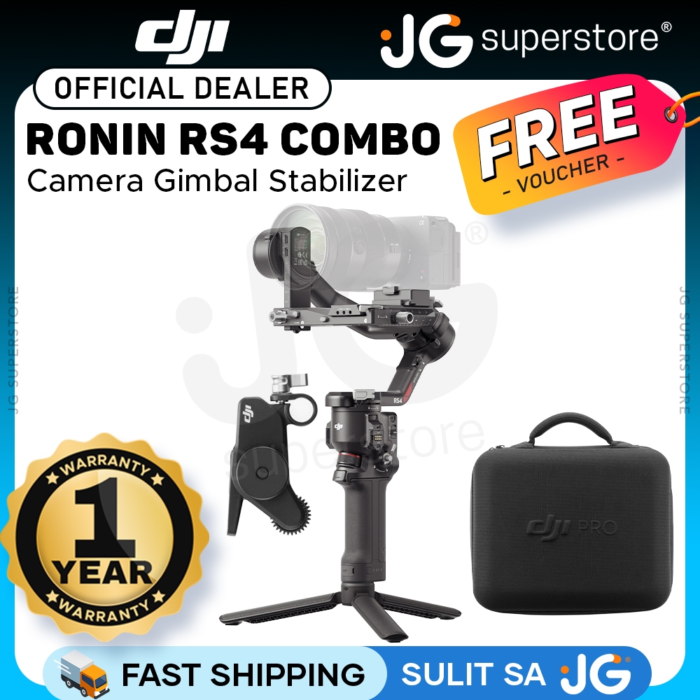 DJI Ronin RS 4 Combo Camera Gimbal Stabilizer with Focus Pro Motor ...