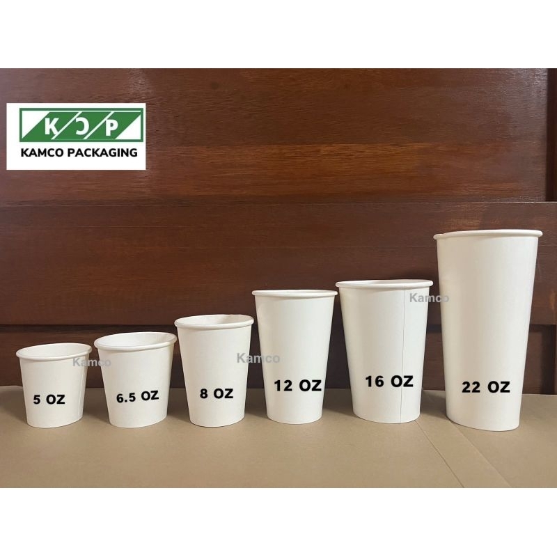 Paper Cup Cold 5oz, 6.5oz,8oz,12oz,16oz,22oz[50 pcs per pack] | Shopee ...