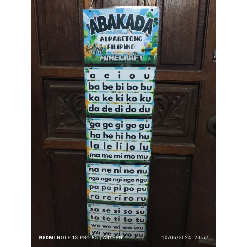 LAMINATED ABAKADA FOR KIDS | Shopee Philippines