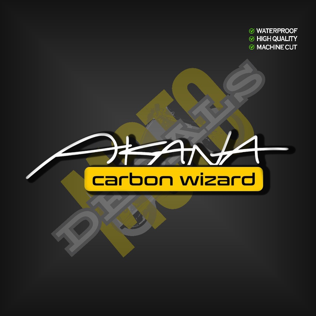 AKANA CARBON WIZARD - Motorcycle Sticker | Shopee Philippines
