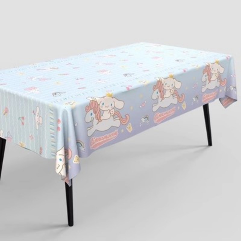 Sanrio Party Supplies Kawaii Anime Series Disposable Tablecloth Kuromi ...