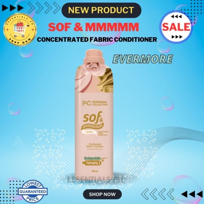 SOF EVERMORE CONCENTRATED FABRIC CONDITIONER 1000ML | Shopee Philippines
