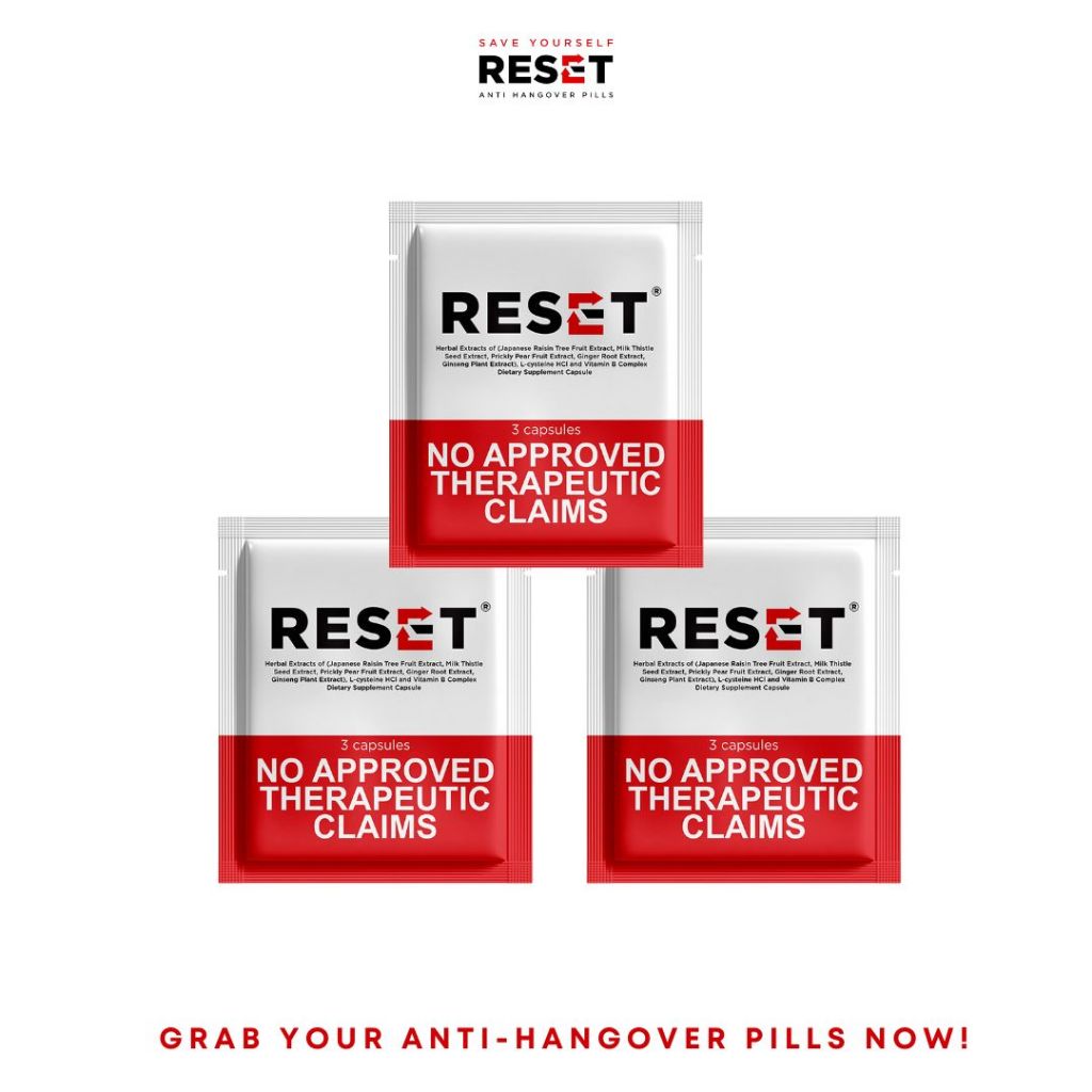 3pcs Reset (One Dose Anti-hangover Pills) | Shopee Philippines