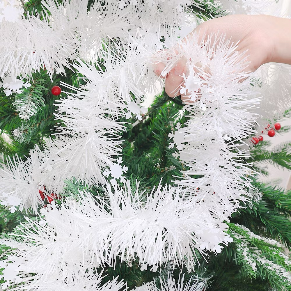 1.5M 1PC Christmas Garlan White Color Garland Home Holiday Party ...