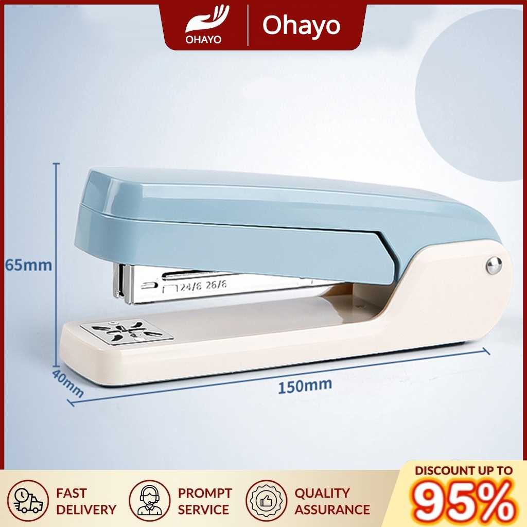360 Stapler Rotation Heavy Duty Staples Effortless Long Paper Swivel ...