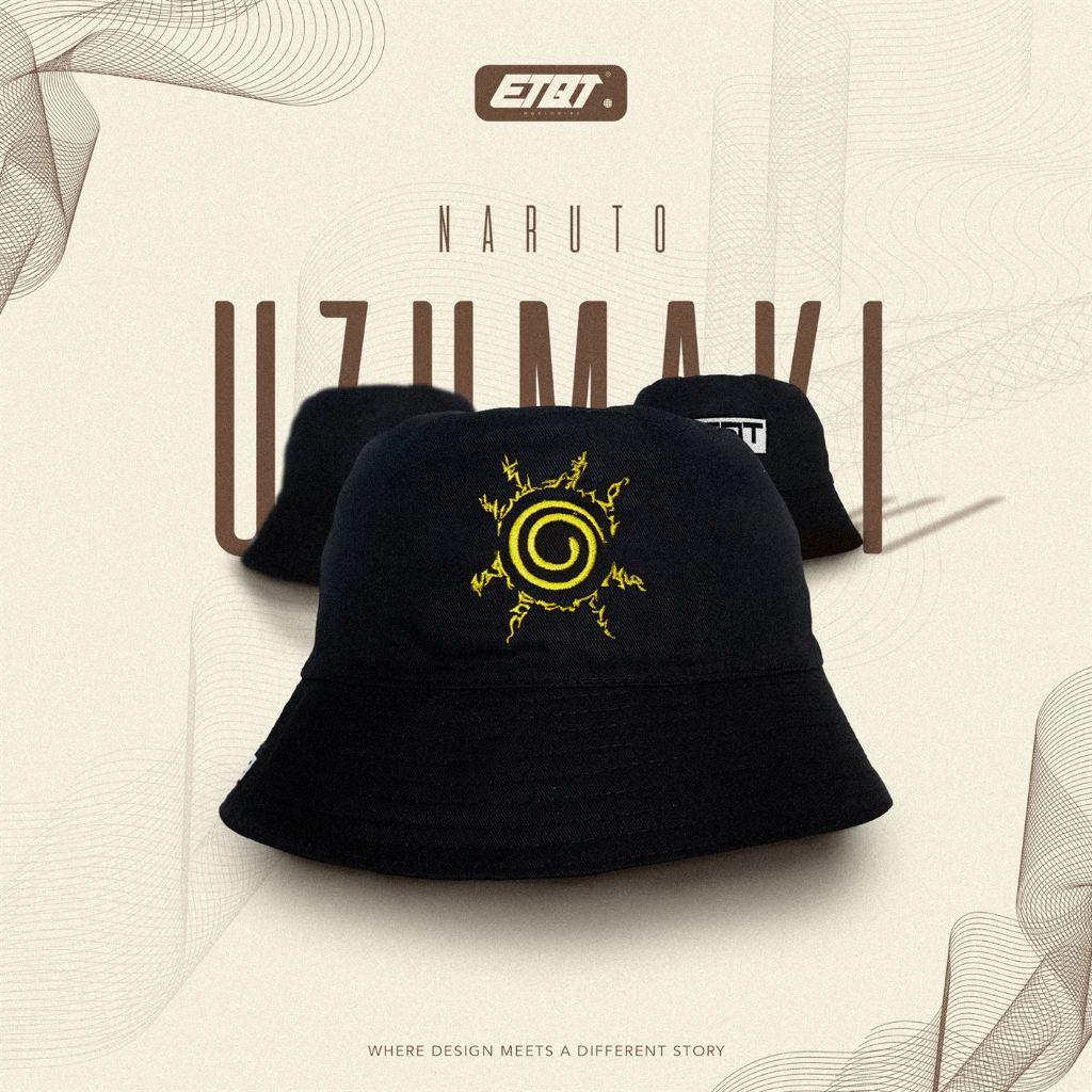 ETQT Worldwide - Waway / Bucket Hat - Naruto - Naruto Seal | Shopee ...