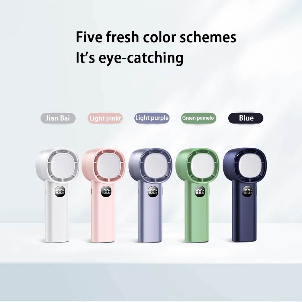 S26 Handheld Fan with 100 Wind Speed, LED Light and Digital LED Display ...