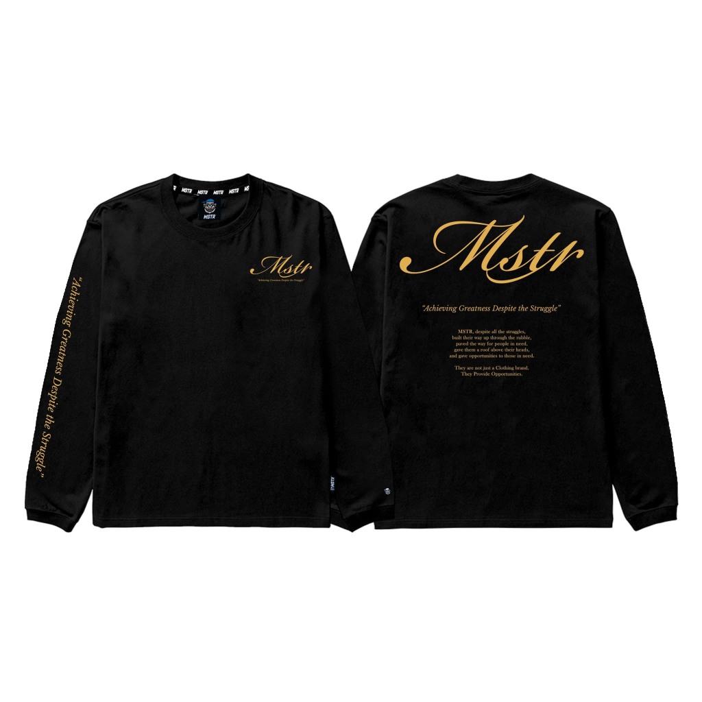 MSTR CO. - SKLOO COLLECTION "AGDS" Longsleeve (Black) | Shopee Philippines
