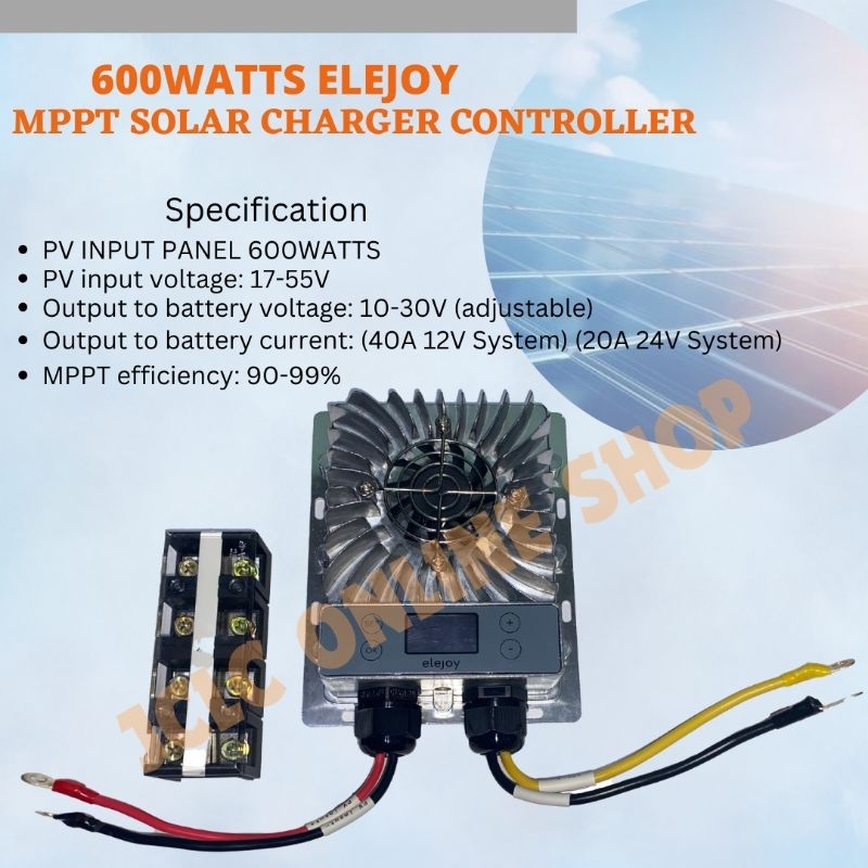 ELEJOY 600W MPPT Solar Charge Controller 10-30V STEP DOWN Voltage ...
