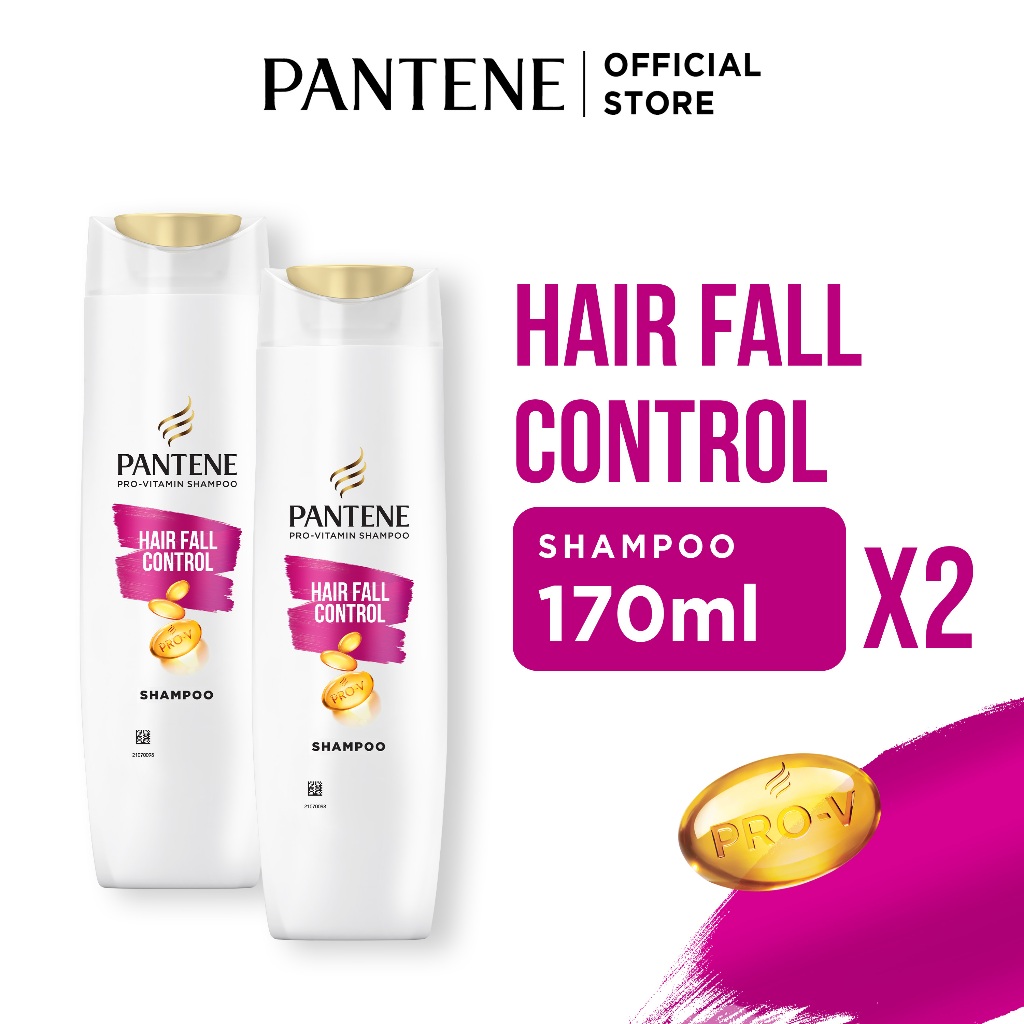 Pantene Pro-V Shampoo Hair Fall Control Hair Care 170ml Duo | Shopee ...