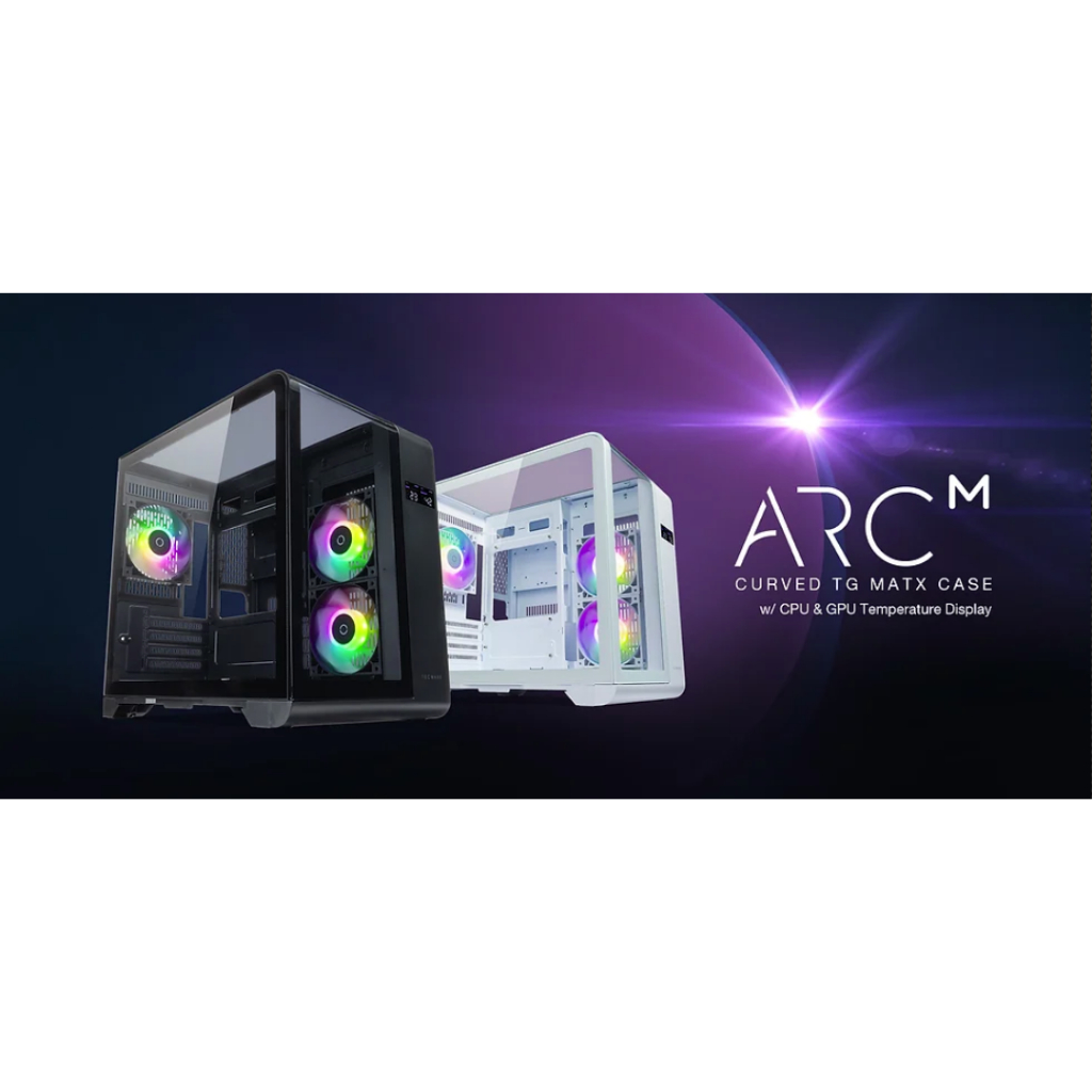 Tecware ARC M mATX TG Case w/ 3X120 Omni ARGB Fans | Shopee Philippines