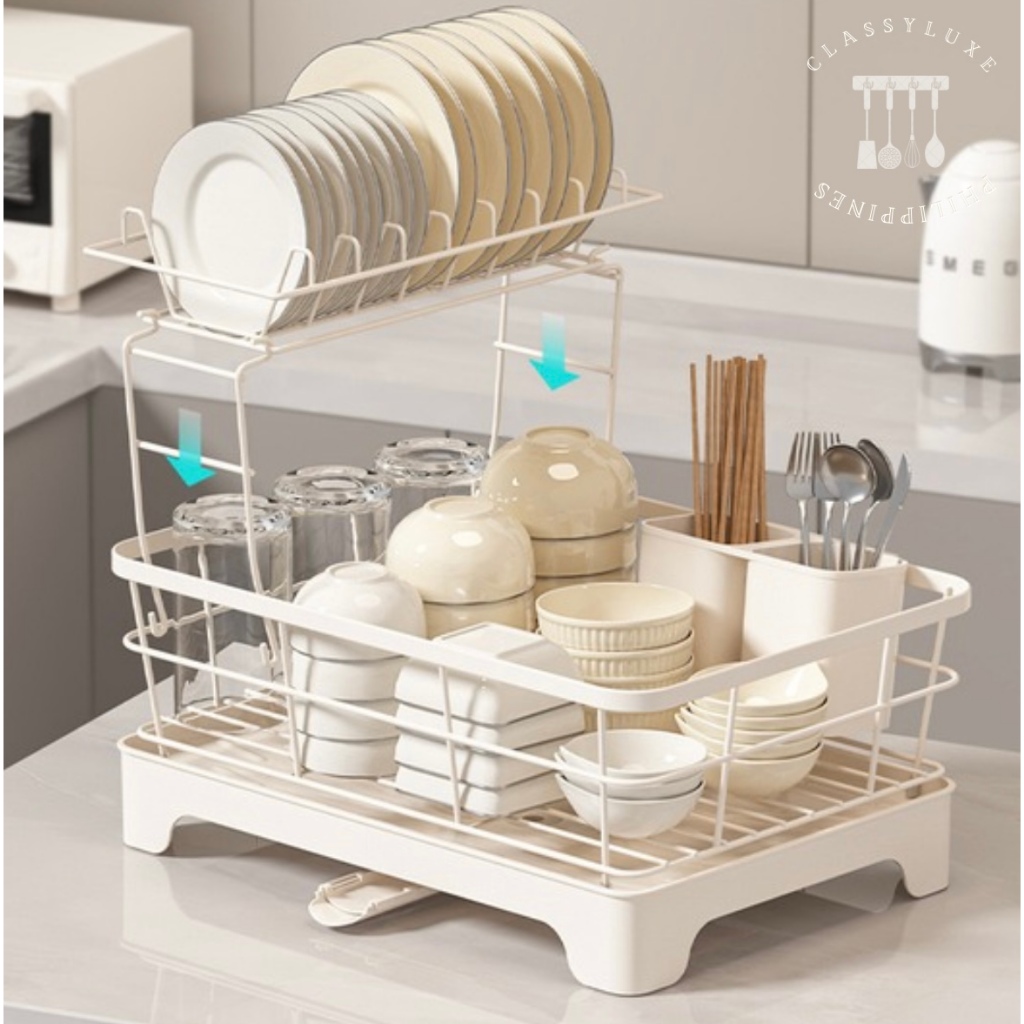 Classy Luxe Kitchen Rack Countertop Dish Storage Rack Household Dish ...