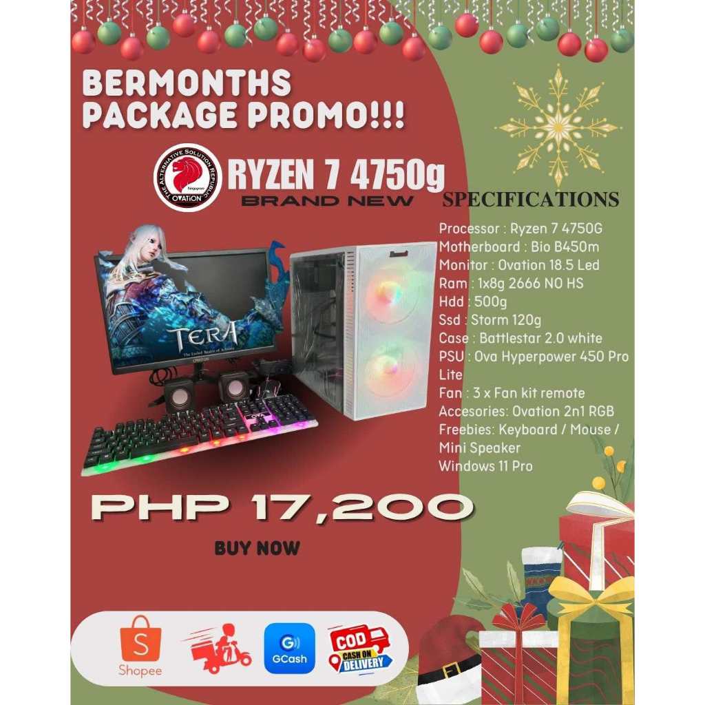 RYZEN 7 4750G COMPUTER PACKAGE | Shopee Philippines