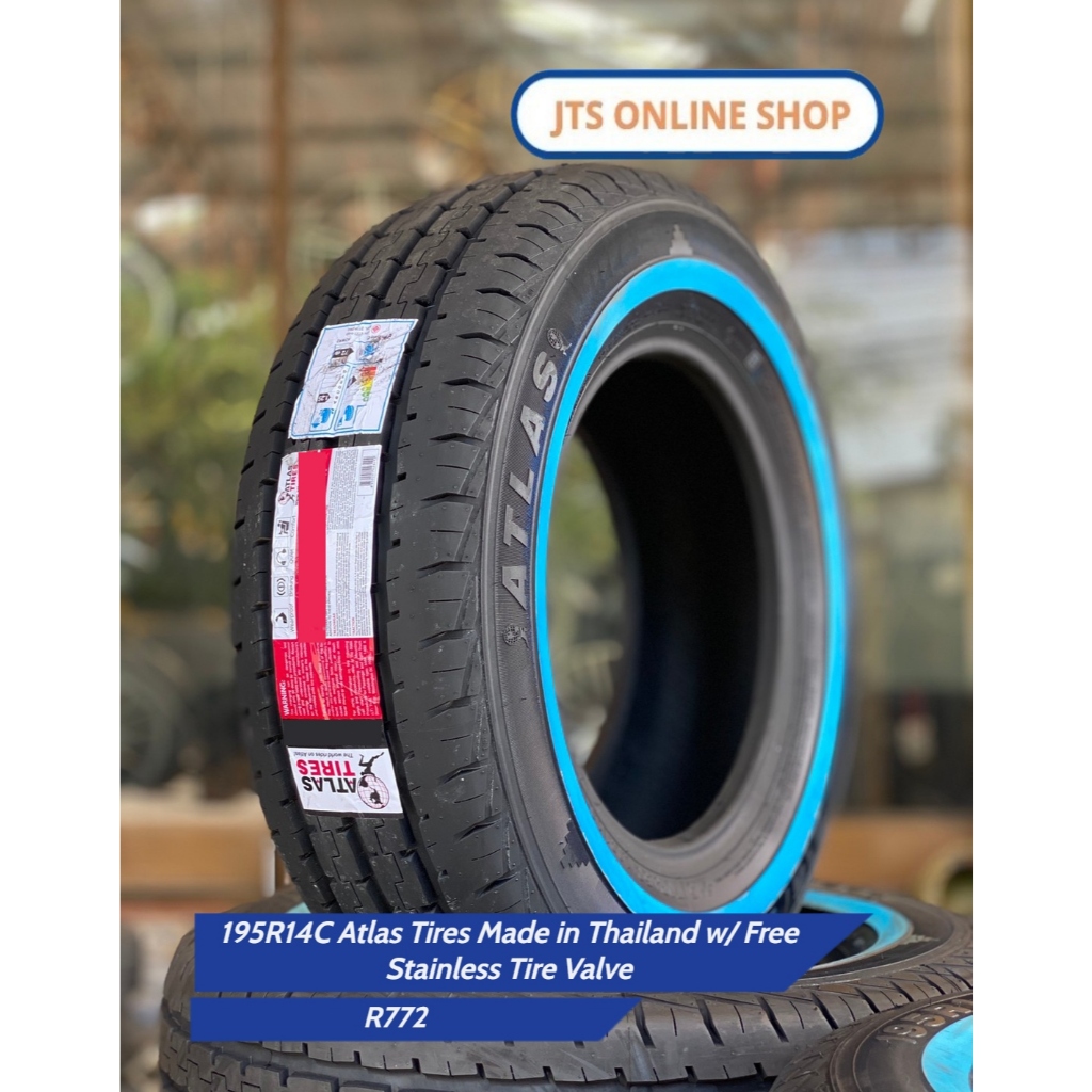 195R14C Atlas Tires Made in Thailand w/ Free Stainless Tire Valve | Shopee Philippines
