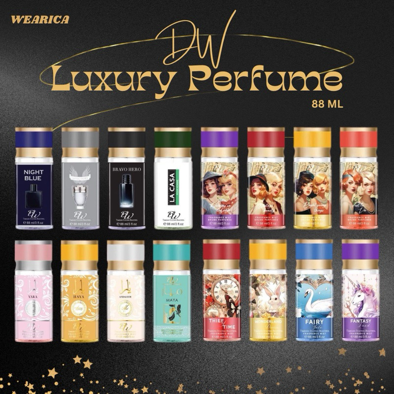 DW 88ml Luxury Lasting Fragrance Body Mist Perfume Spray | Shopee ...
