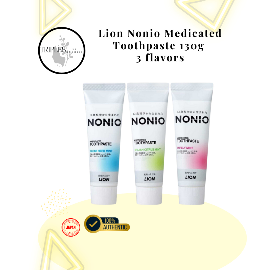 Lion Nonio Medicated Toothpaste 130g - 3 flavors | Shopee Philippines