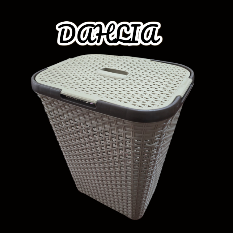DHALIA/RATTAN LAUNDRY BASKET With Wheel & Lid (Lagayan ng Labahan ...