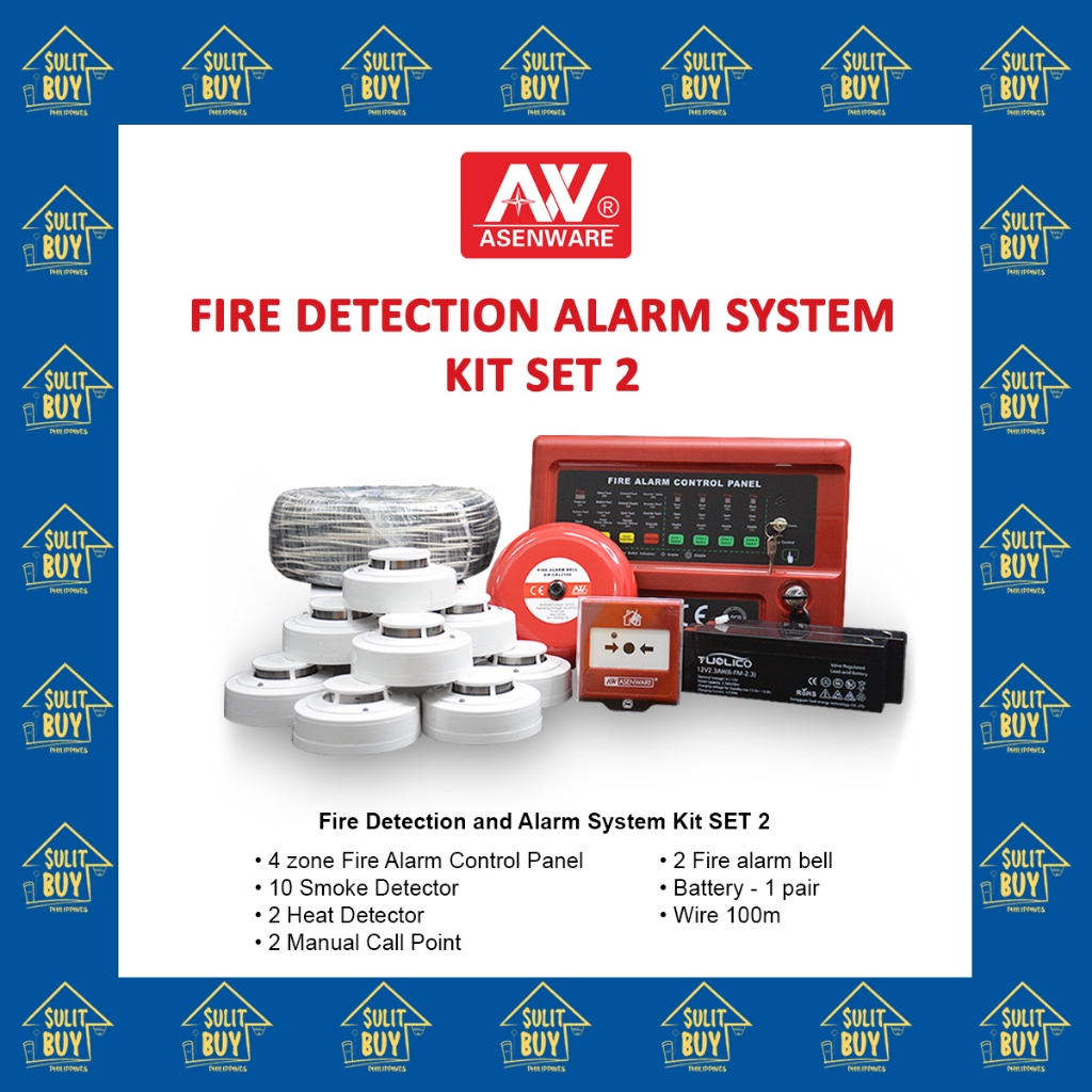 Asenware 4 zone Conventional Fire Detection and Alarm System / Smoke ...