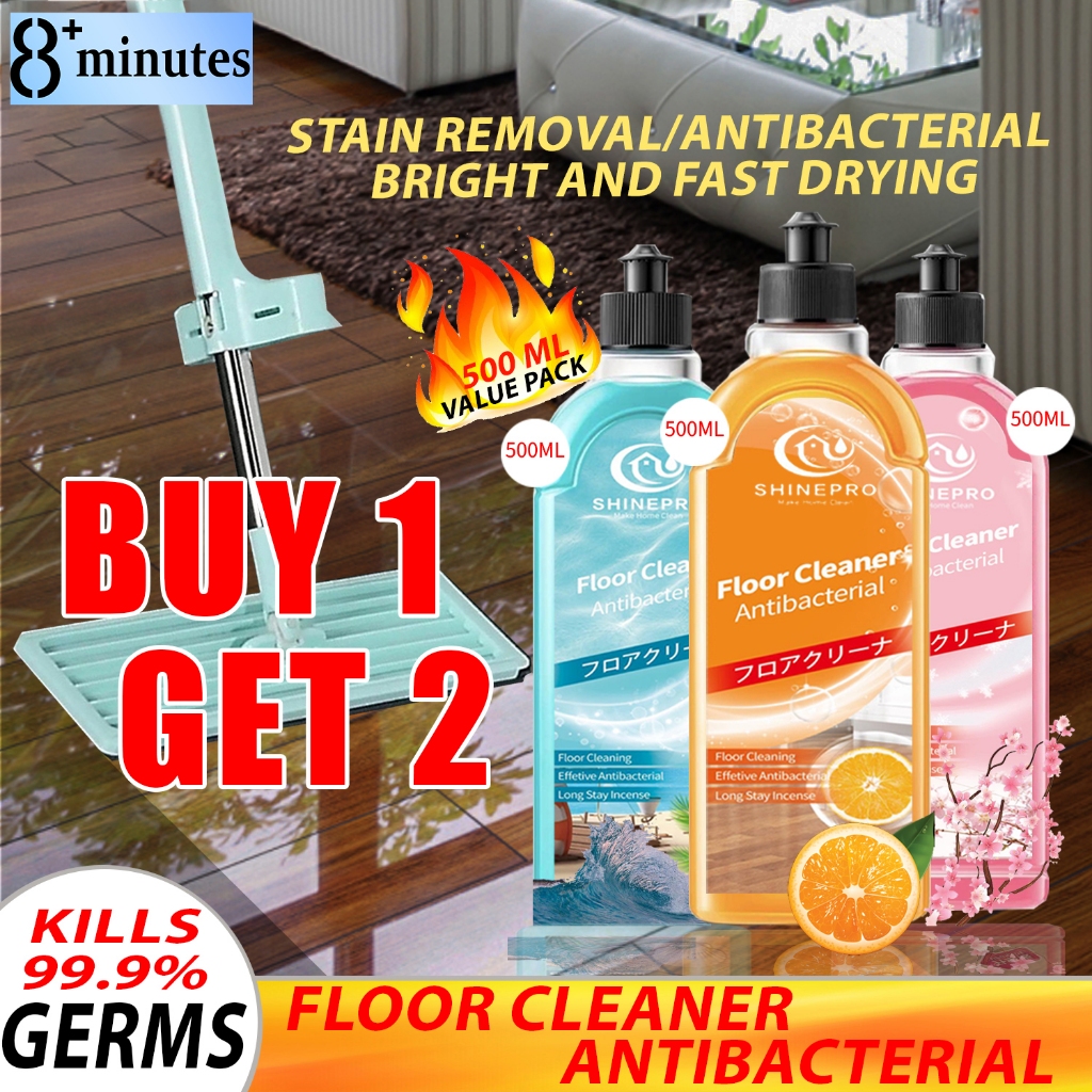 Buy1get2 Shinepro Floor Cleaner, anti bacterial multipurpose 500mlx3pc ...