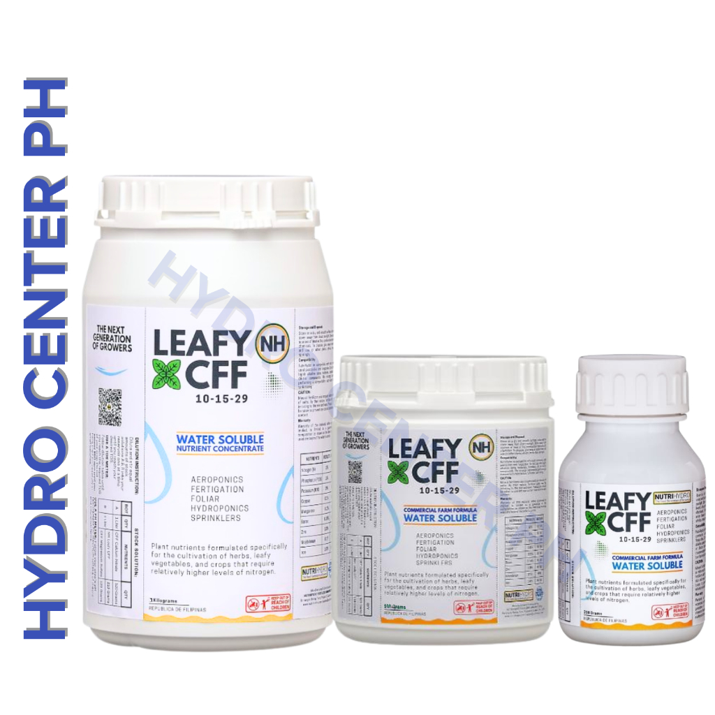NUTRIHYDRO commercial farm formula (CFF) hydroponics nutrient LEAFY ...