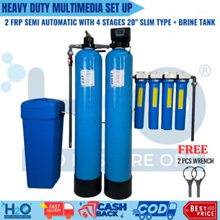 10 x 54 2 FRP Semi Automatic Head with 4 Stages Basic & Brine Tank ...