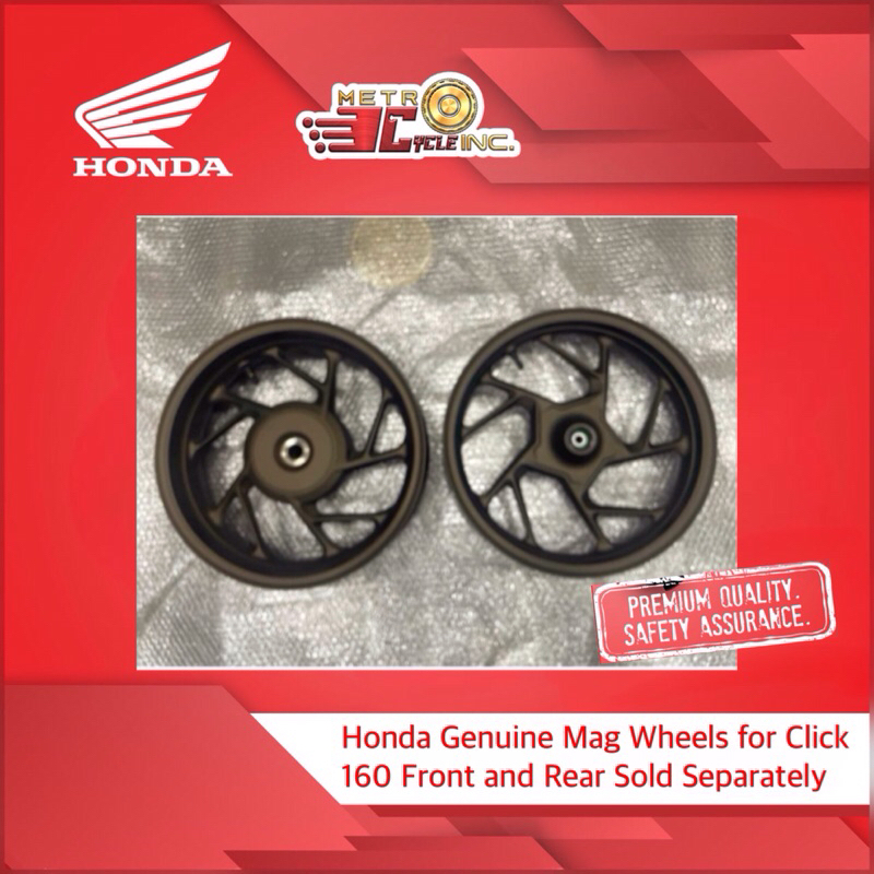 Honda Genuine Mag Wheels for Click 160 Front and Rear Sold Separately ...