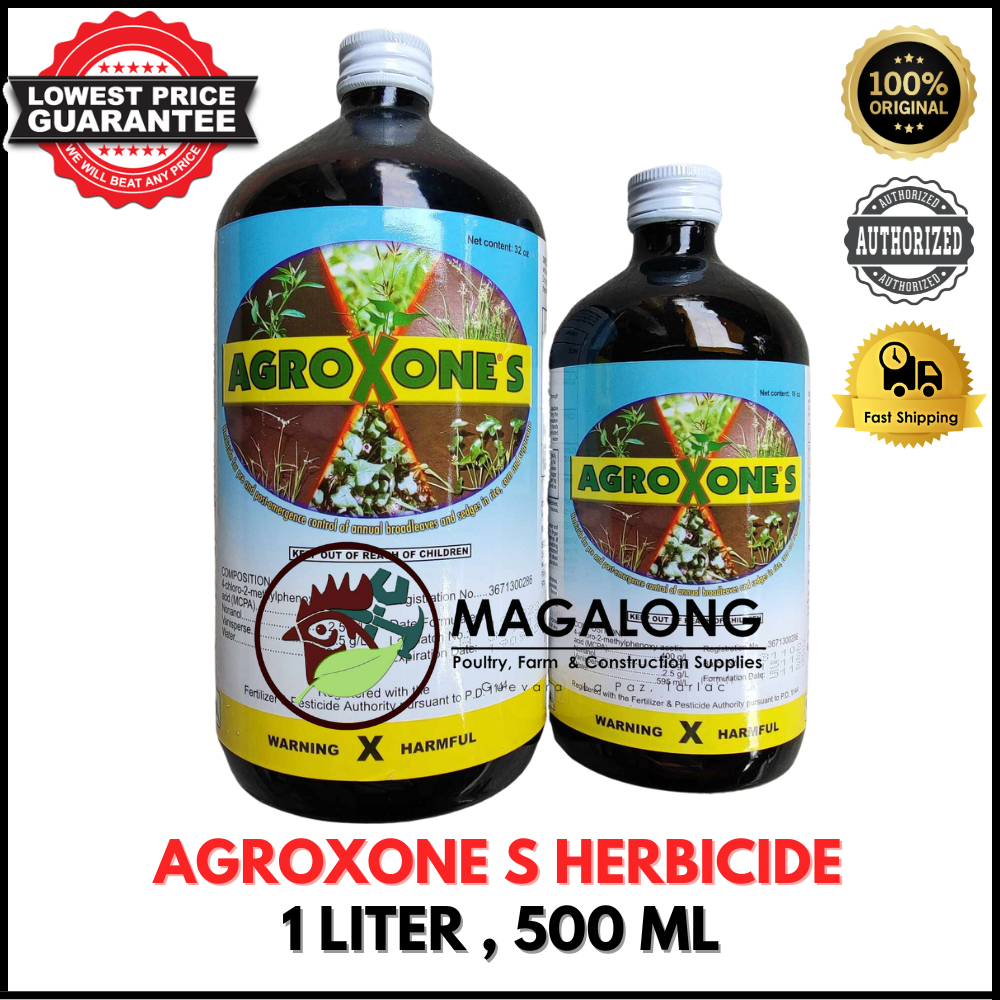 AGROXONE HERBICIDE - WEED KILLER - 500 ML , 1 LITER | Shopee Philippines