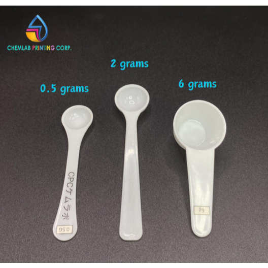 10pcs Bundle Scoop - (0.5g / 2g / 6g / 5g-1g combined ) White Scoopers ...