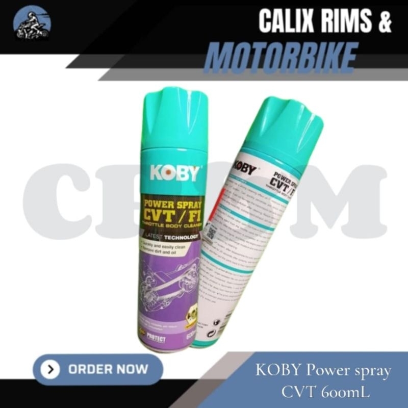 KOBY Power Spray CVT/Fi throttle body cleaner 600ml | Shopee Philippines