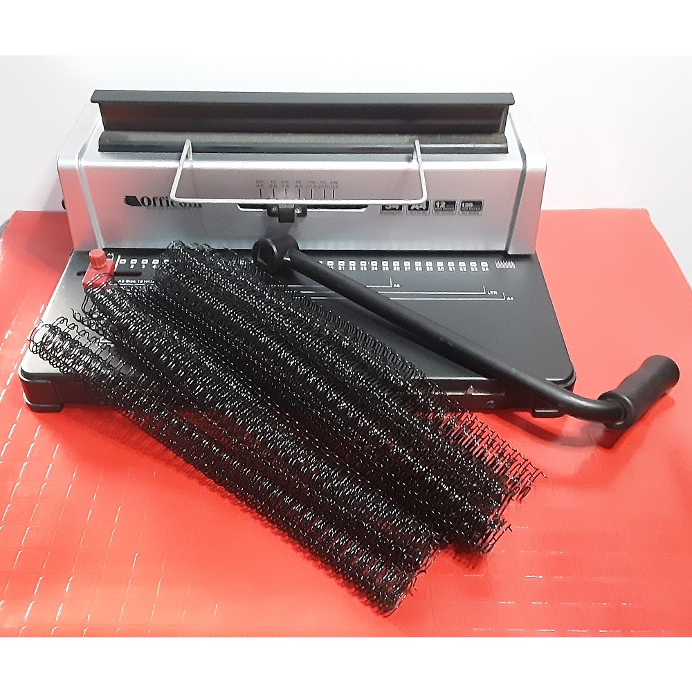 Officom Wire Binding Machine STD12A A4 Size 34 Hole Punched Sheets ...