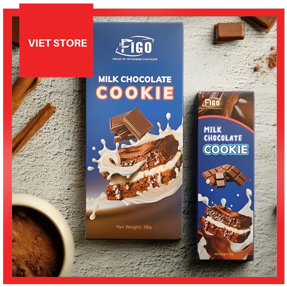 Viet Store FIGO Vietnamese Cookie Milk Chocolate Candy 20g / 50g Figo ...