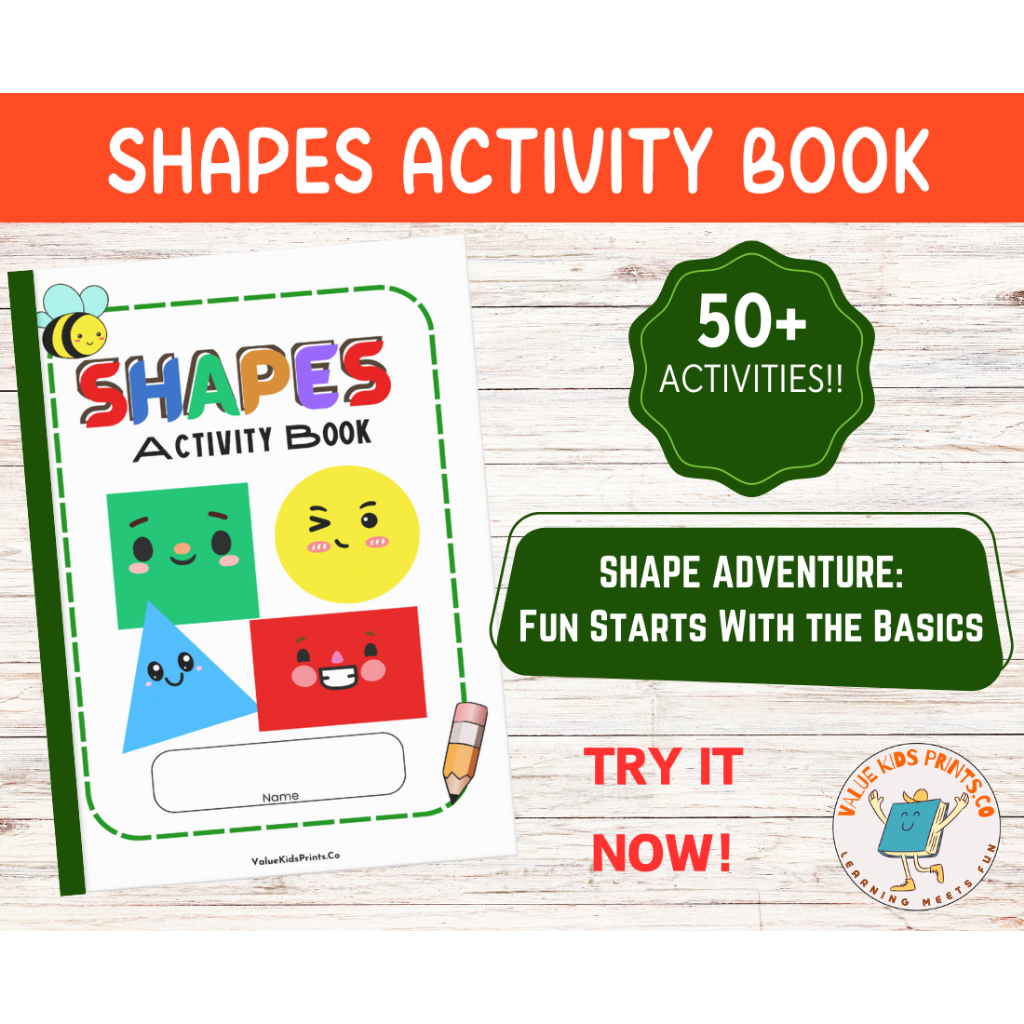 Shapes Book | Shapes Workbook Worksheets for Kids | Shopee Philippines