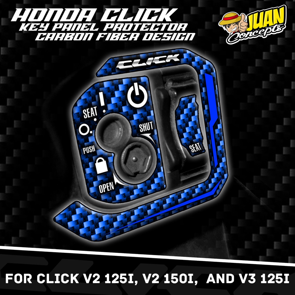 Honda Click 125i Key Panel Sticker Carbon Design | Shopee Philippines