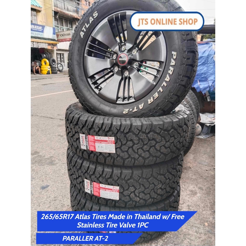 265/65R17 Atlas Tires Made in Thailand w/ Free Stainless Tire Valve 1PC | Shopee Philippines