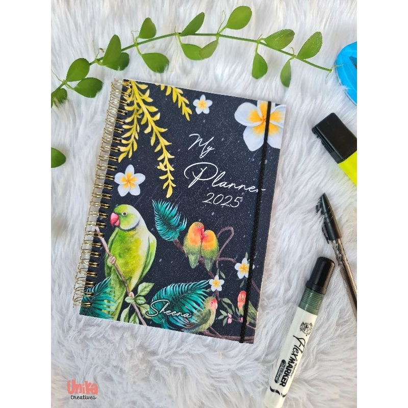 Personalized My Planner 2026 glittery cover with garter | Shopee ...