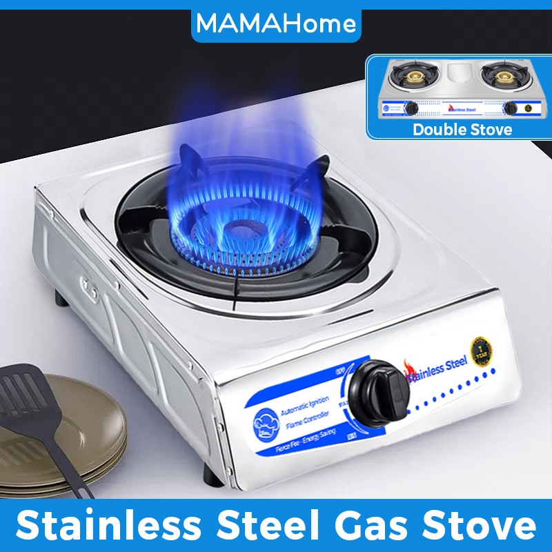 Burner Gas Stove 4.0KW Domestic Tabletop Stainless Steel Gas Stove ...