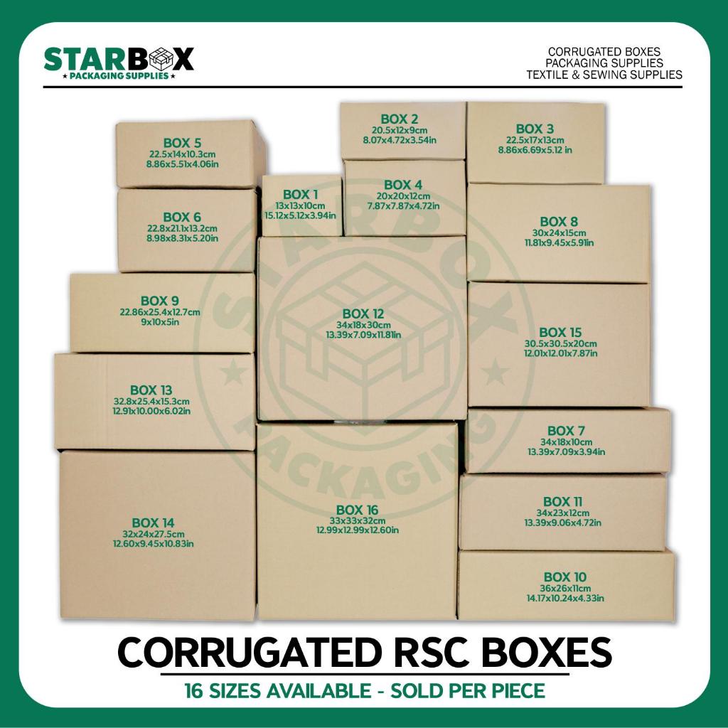 Starbox (16 Sizes Available) Corrugated Box RSC Box Shipping Box ...