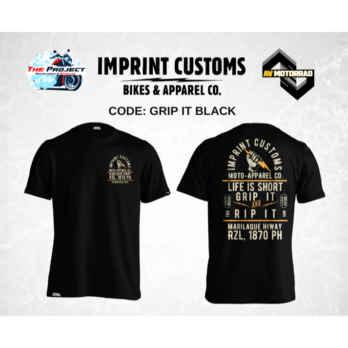 Imprint Customs Grip it Black | Shopee Philippines