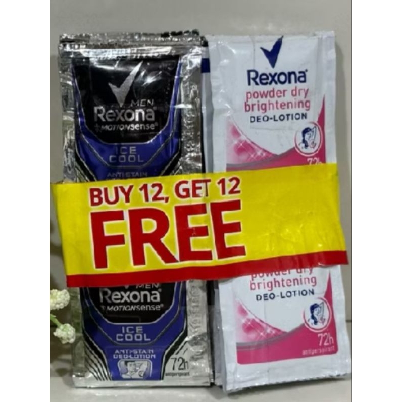 BUY 12 GET FREE Rexona Powder Dry Brightening/Ice cool Deo Lotion ...