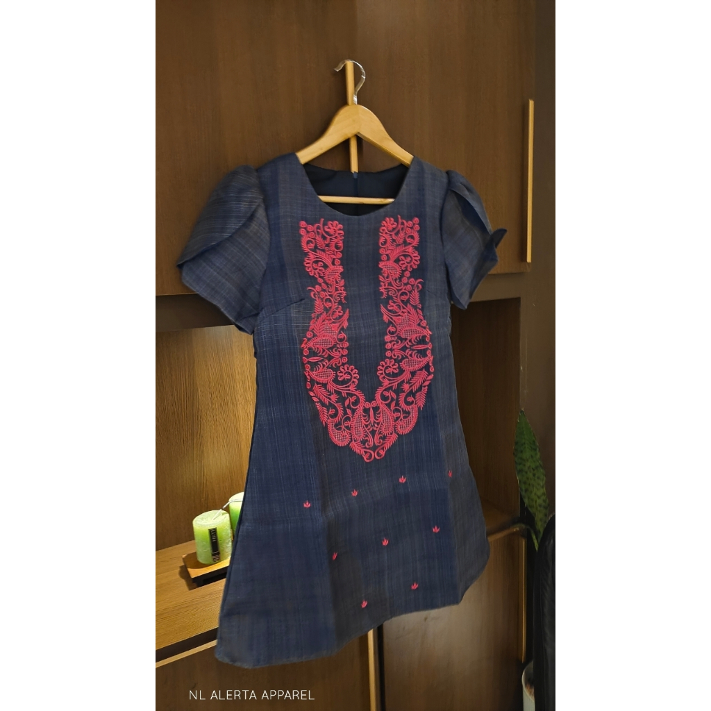 MODERN FILIPINIANA SABRINA CUT DRESS FOR WOMEN | Shopee Philippines