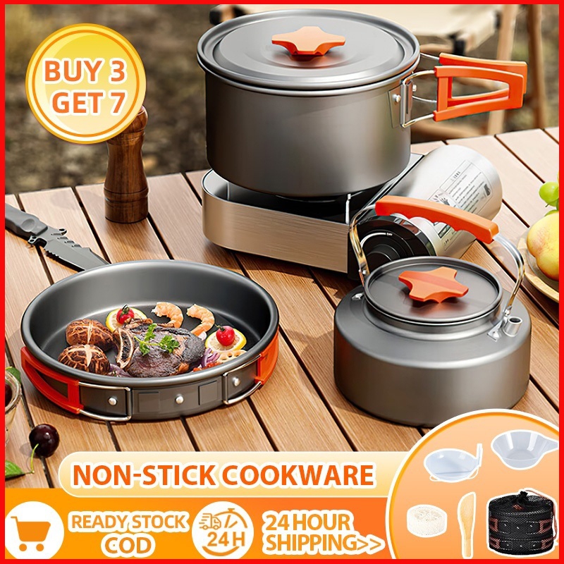 Camping Cooking Set Picnic Outdoor Travel Household Aluminum Alloy ...