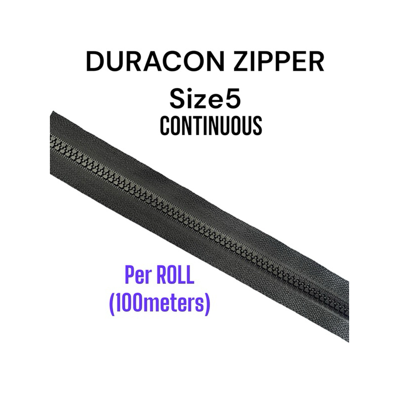 DURACON Zipper Continuous Size5 (per Roll) | Shopee Philippines