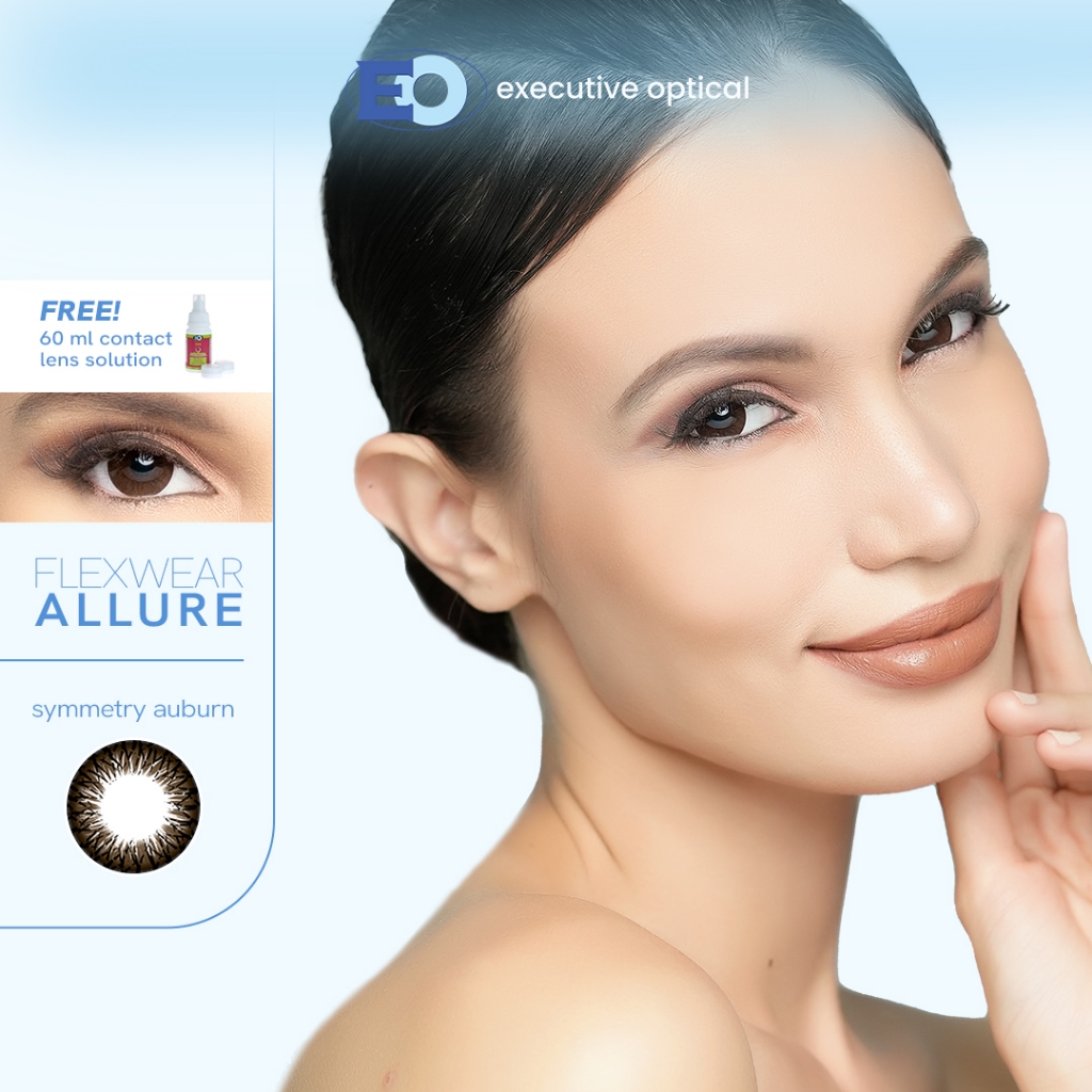 EO Flexwear Allure Colored Contact Lens - Symmetry Auburn (1 Year ...