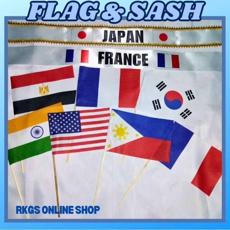 United Nations Sash and Flag for KIDS and adults - Country Sash and ...