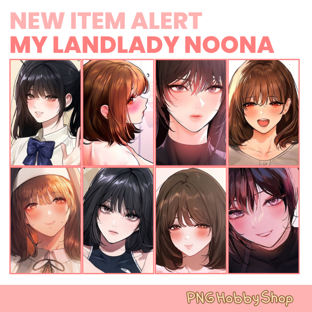 9PCS Set My Landlady Noona Manhwa Anime Photocards - PNG Hobby Shop ...