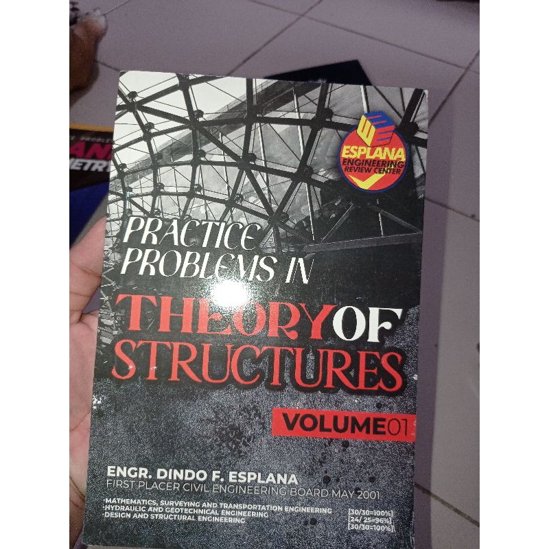 Practice Problems in Theory of Structures Volume 1 by Engr. Dindo F. Esplana | Shopee Philippines