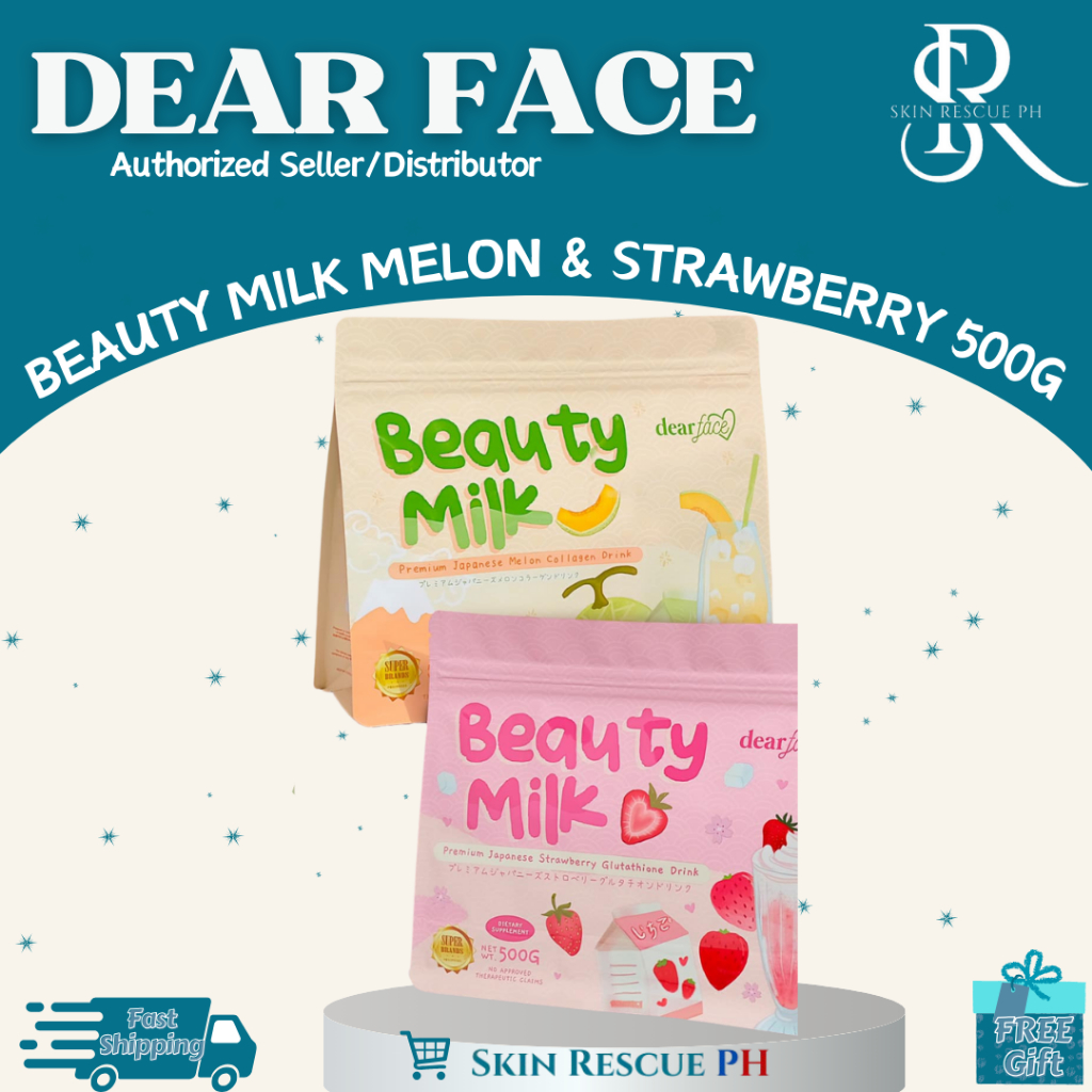Dear Face Beauty Milk Collagen Beauty Supplement Ichigo and Melon 500g ...