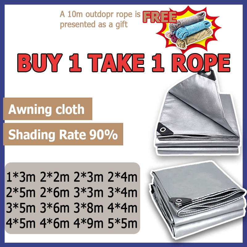 Tarpaulin Lona Trapal Waterproof Makapal Size 3*9ft 16*16ft Rain Cover ...
